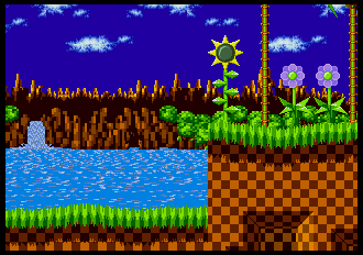 Background HQ :: Sonic the Hedgehog - Green Hill Zone