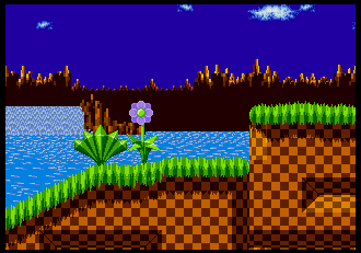 Background HQ :: Sonic the Hedgehog - Green Hill Zone