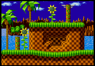 Background HQ :: Sonic the Hedgehog - Green Hill Zone