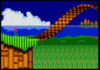 Background HQ :: Sonic the Hedgehog 2 - Green Hill Zone