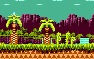 Background HQ :: Sonic CD - Palmtree Panic