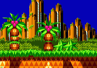 Background HQ :: Sonic CD - Palmtree Panic