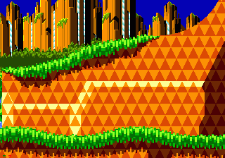 Background HQ :: Sonic CD - Palmtree Panic