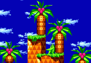Background HQ :: Sonic CD - Palmtree Panic